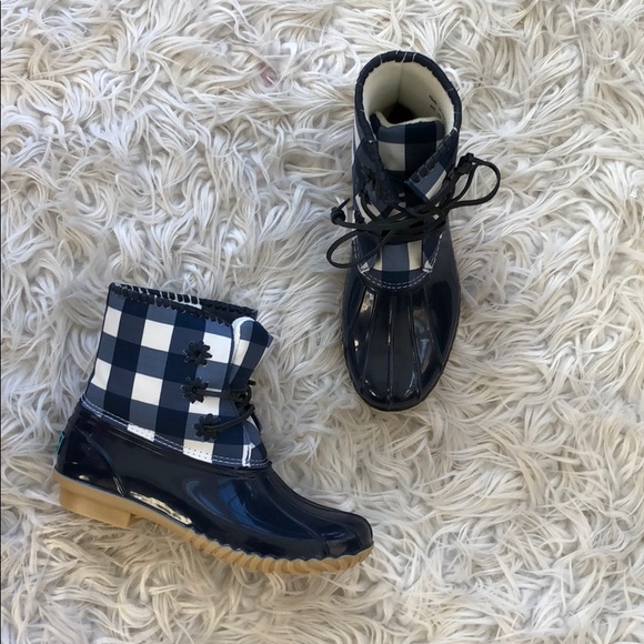 Draper James | Shoes | New Draper James Chloe Gingham Winter Boots ...